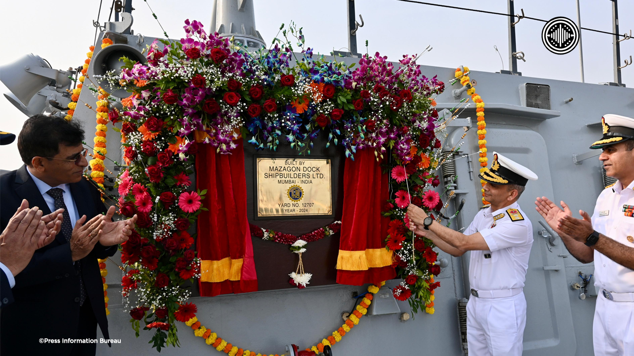Indian Navy Receives First of Three P17A Frigates from GRSE ...
